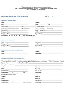 New Patient Paperwork | Burlington NC Chiropractor - Cardinal ...